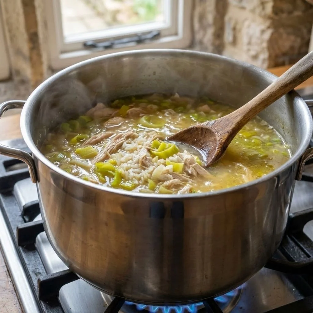 Authentic Cock-a-Leekie Soup Recipe - savorysweetempire.com